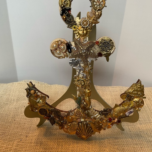 Handmade | Art | Anchor Art Deco Nautical Theme Jewelry Handmade | Poshmark